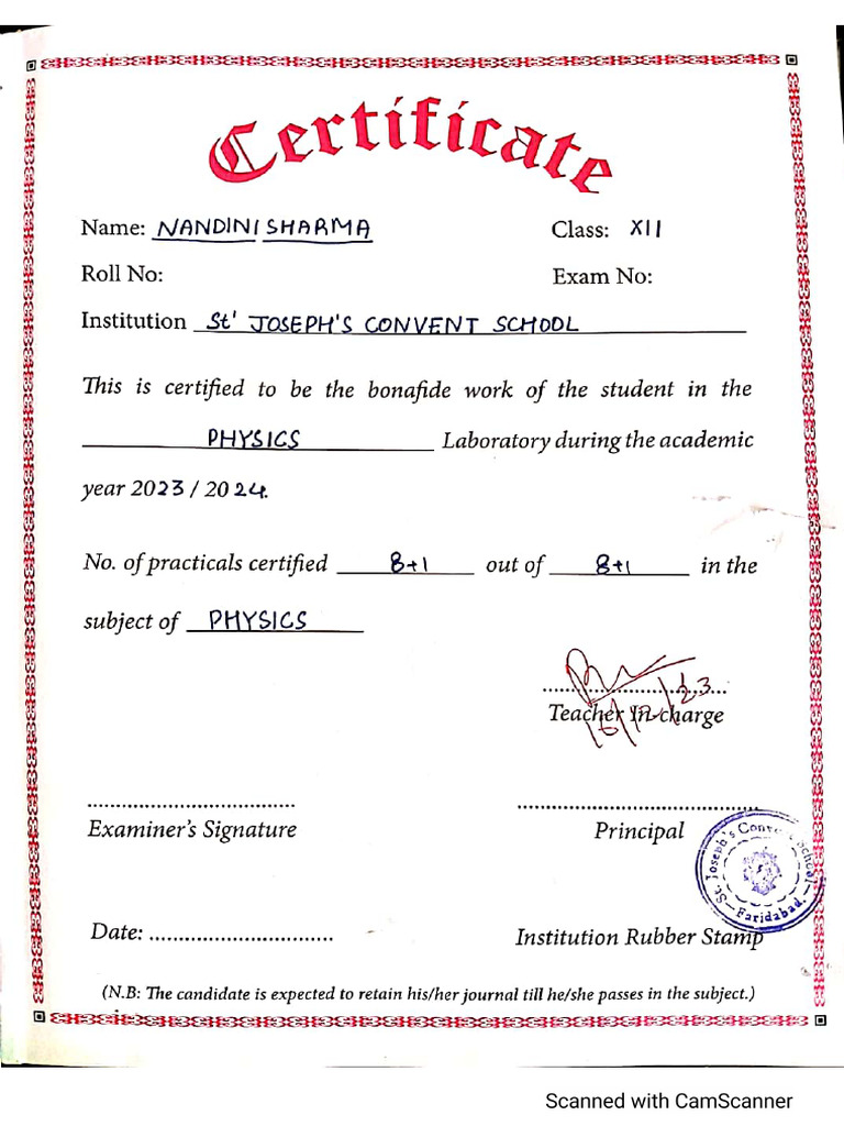 Class 12 Practical File | PDF