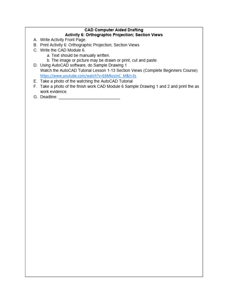 6. CAD Activity 6 | PDF