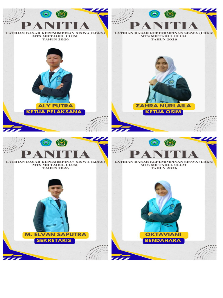 Name Tag Panitia Ldks 2026 | PDF