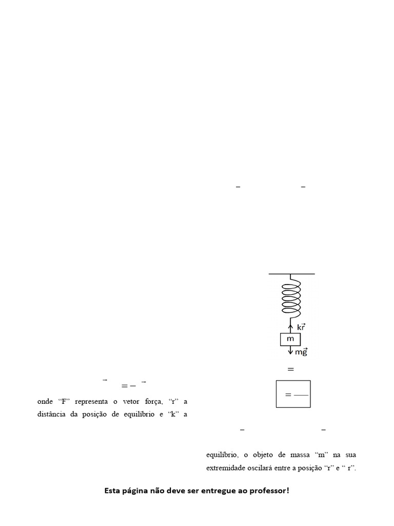 1 Sistema Massa Mola | PDF | Massa | Física