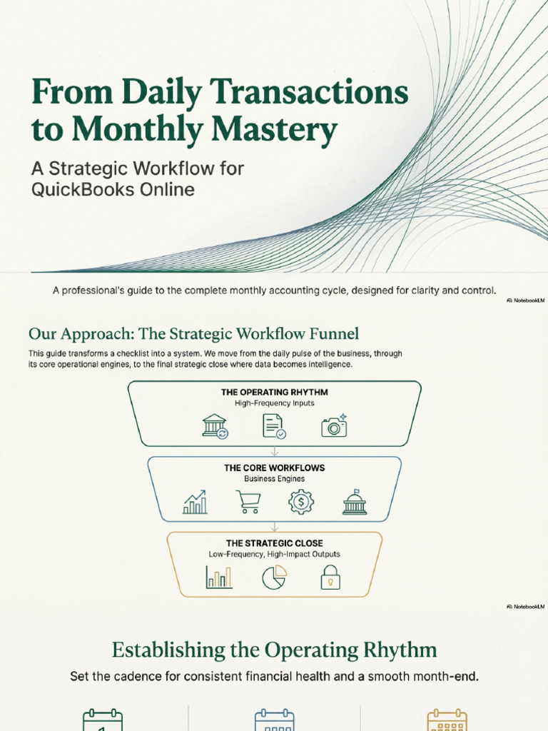 QuickBooks Monthly Workflow Mastery | PDF