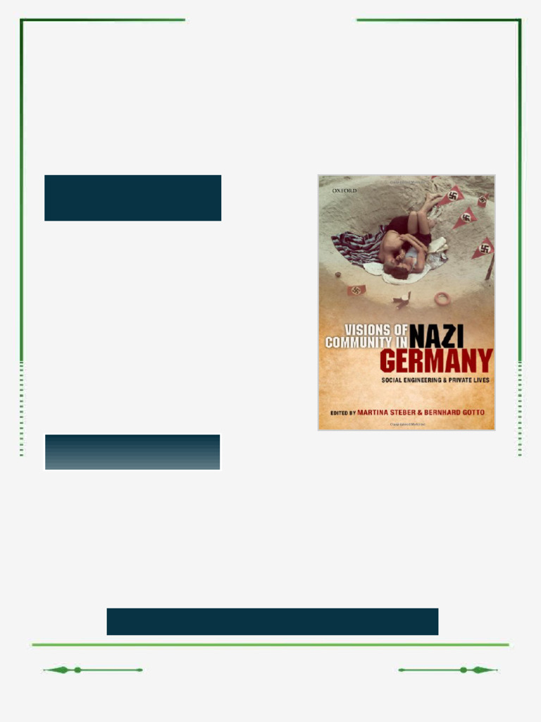 Visions of Community in Nazi Germany Social Engineering and Private ...
