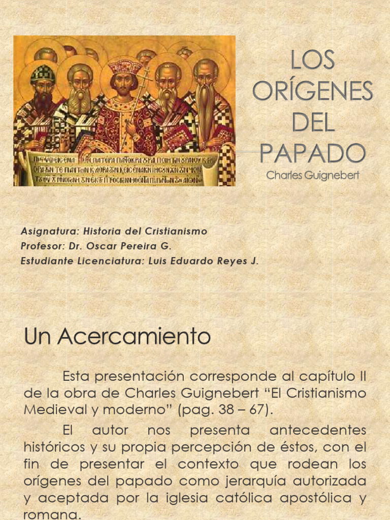 Orígenes y evolución del Papado | PDF | Papa | Iglesia Católica