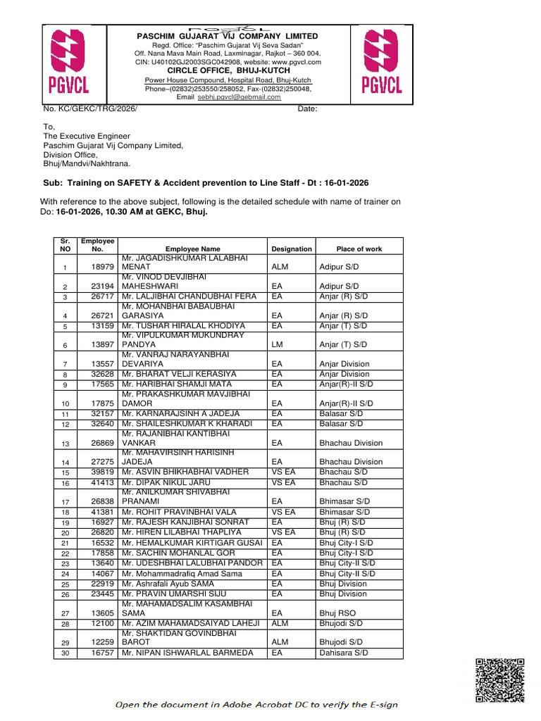Draft Letter_ List 16-01-2026 | PDF