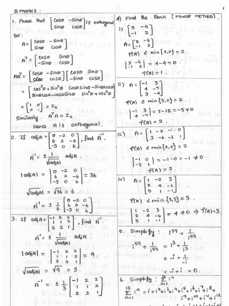 2 Marks Slow Learners | PDF