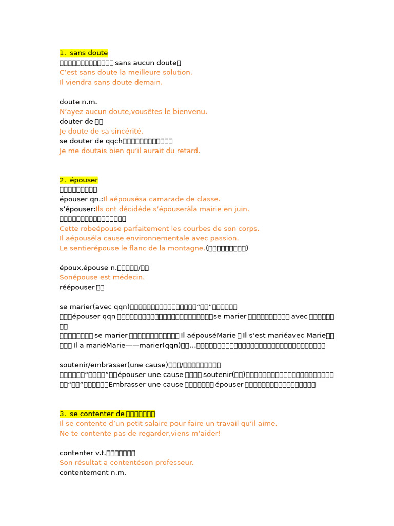 french words preview for class 1 | PDF