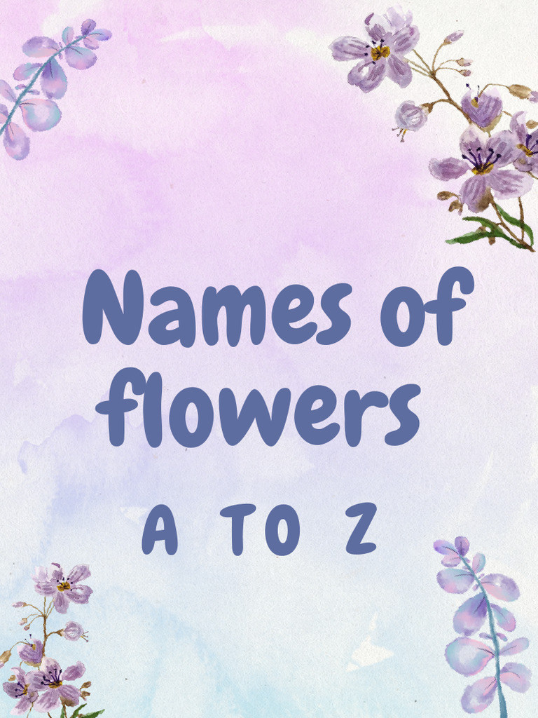 Purple Watercolor Flowers Background Document A4_20260108_215015_0000 | PDF