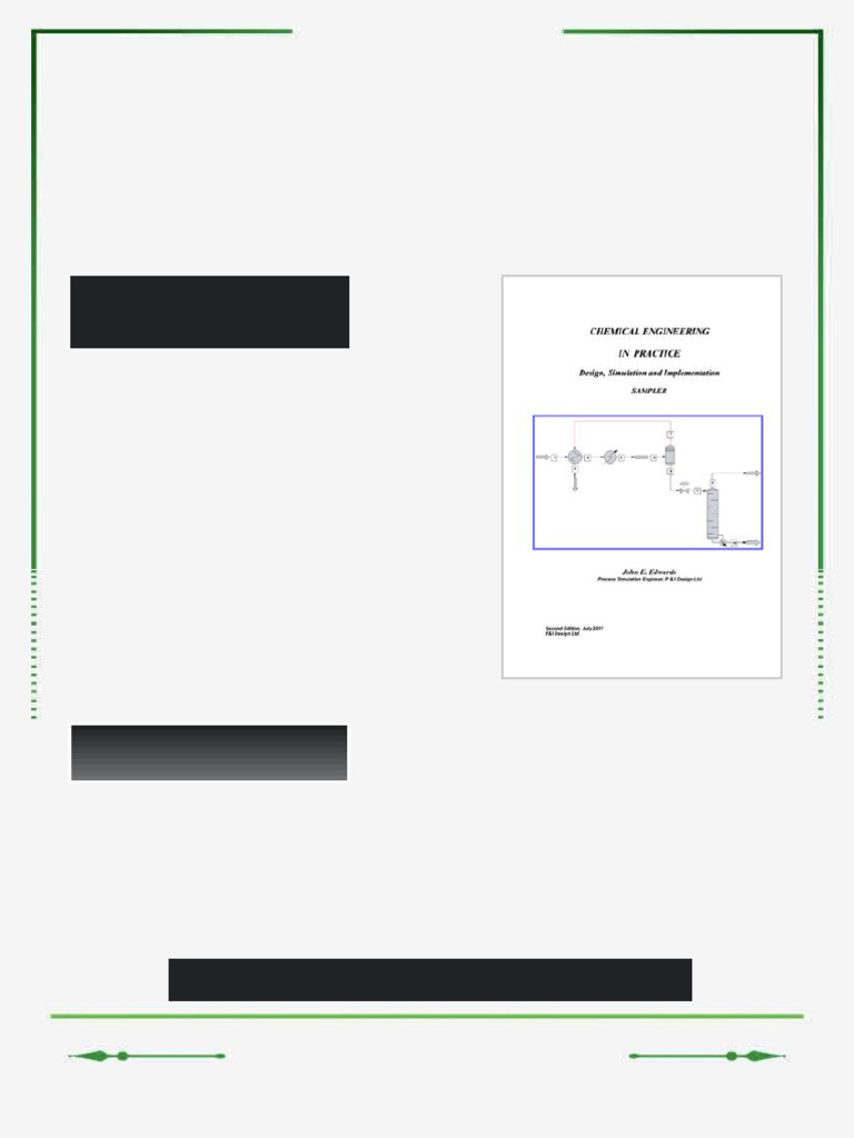 Сhemical engineering in practice Desiign Siimullattiion and ...