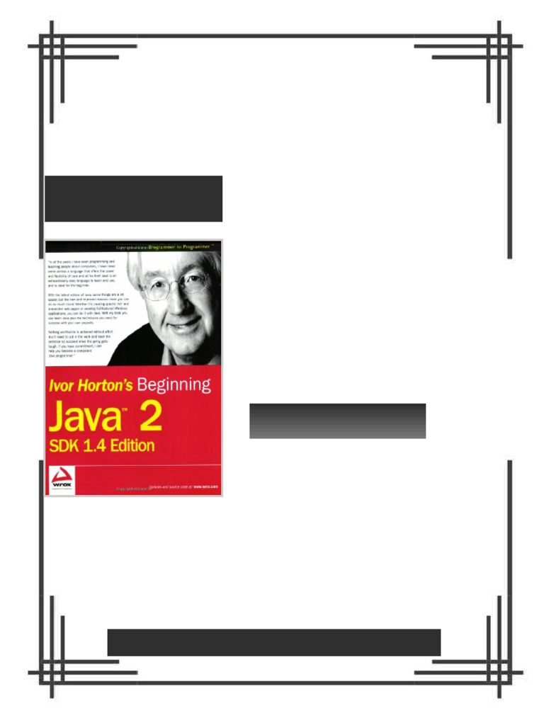 Beginning Java 2 SDK 1 4 edition Ivor Horton ebook deluxe digital version | PDF | Method ...
