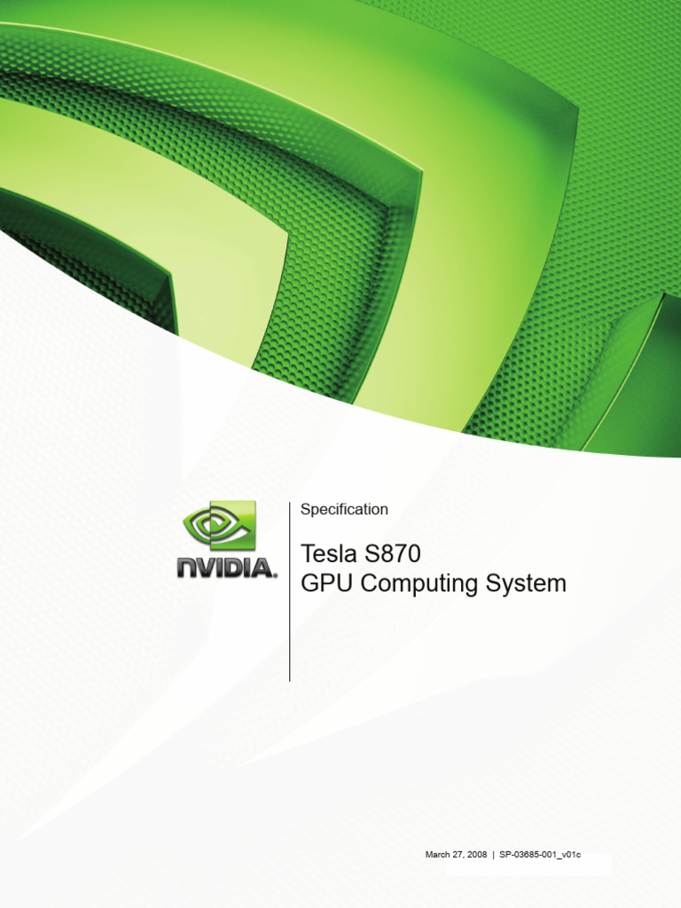 S870-BoardSpec_SP-03685-001_v01c | PDF | Graphics Processing Unit ...