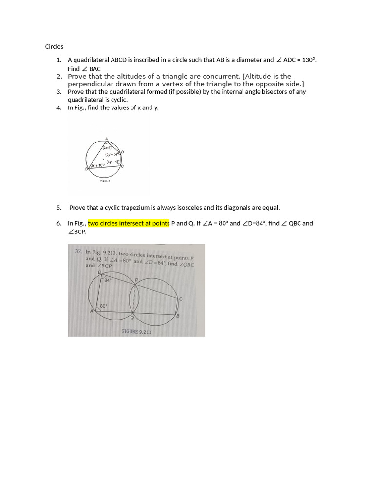 Circles Test | PDF