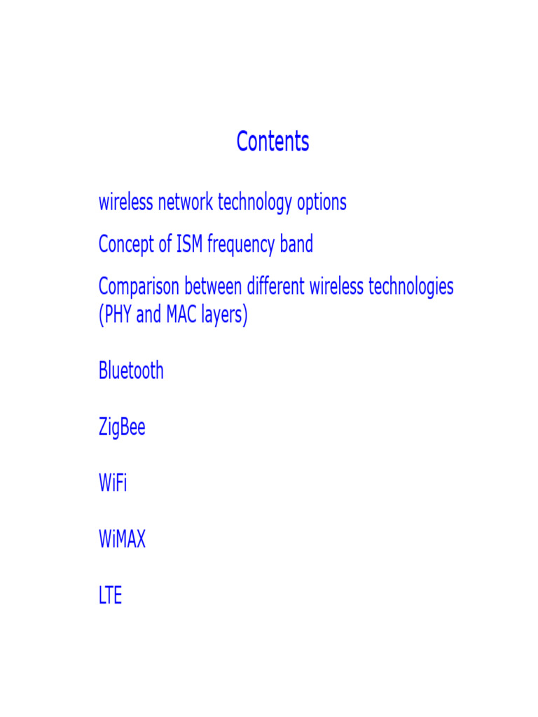 Unit II Bluetooth ZigBee | PDF | Bluetooth | Computer Network