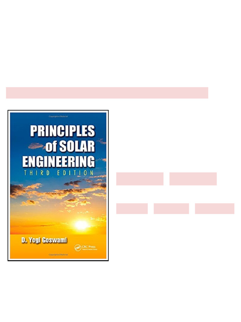 Principles of Solar Engineering 3rd Goswami Solution Manual full ...