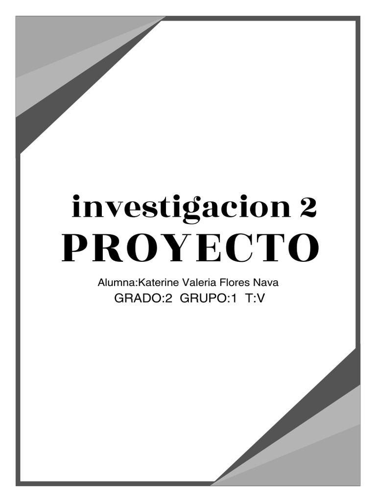 Documento A4 Portada Proyecto Sencillo Simple Marrón y Blanco ...