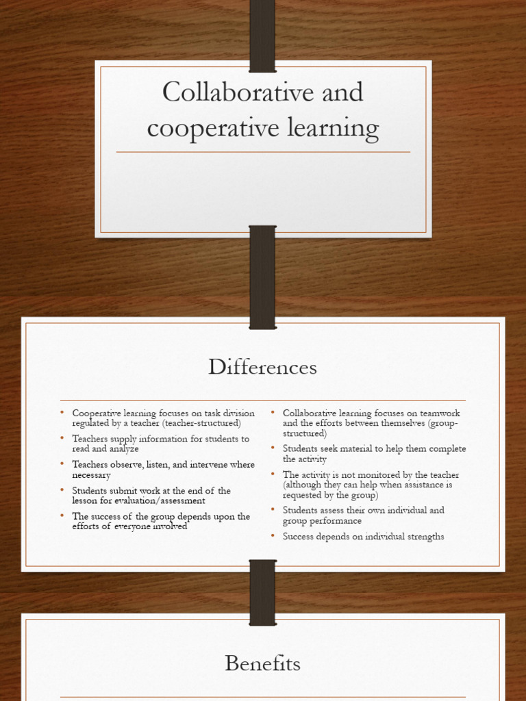 Collaborative and Cooperative Learning | PDF | Learning | Behavior ...