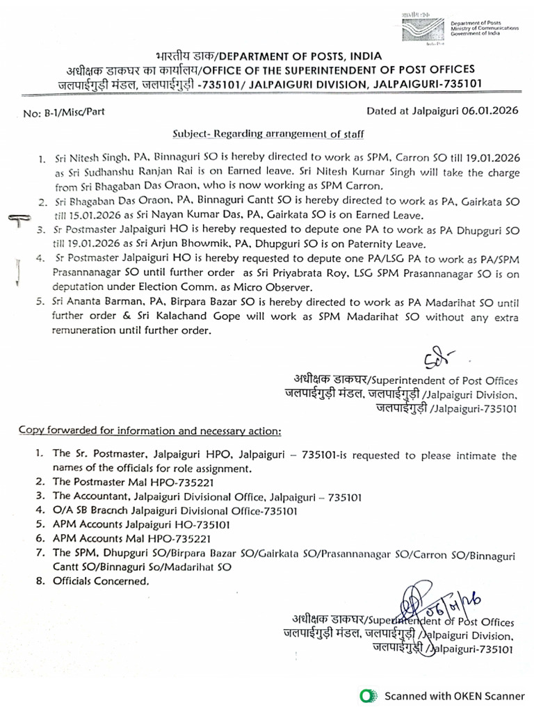 Staff Arrangements | PDF