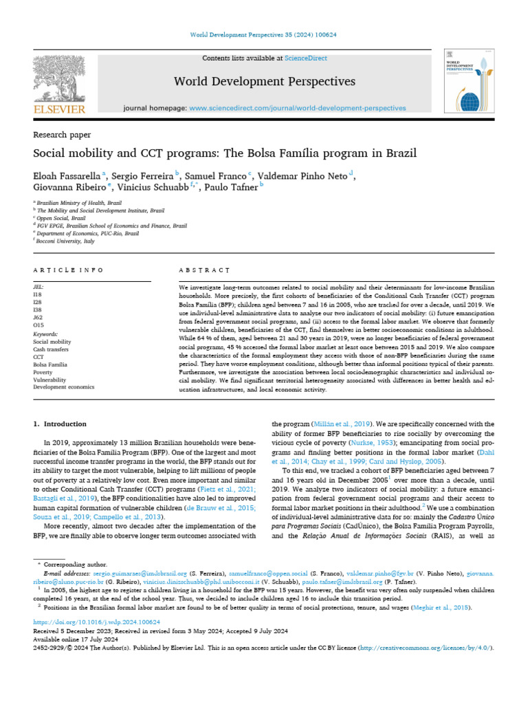 Pré Projeto Tcc | PDF | Social Mobility | Employment