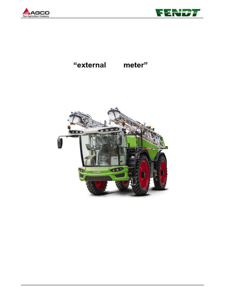 Fendt Tank Calibration v1 168713 | PDF