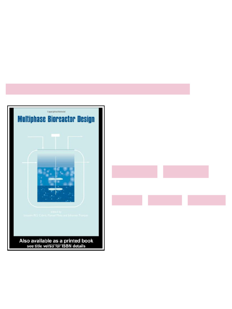 Multiphase Bioreactor Design 1st Edition Joaquim M.S. Cabral Kindle ...