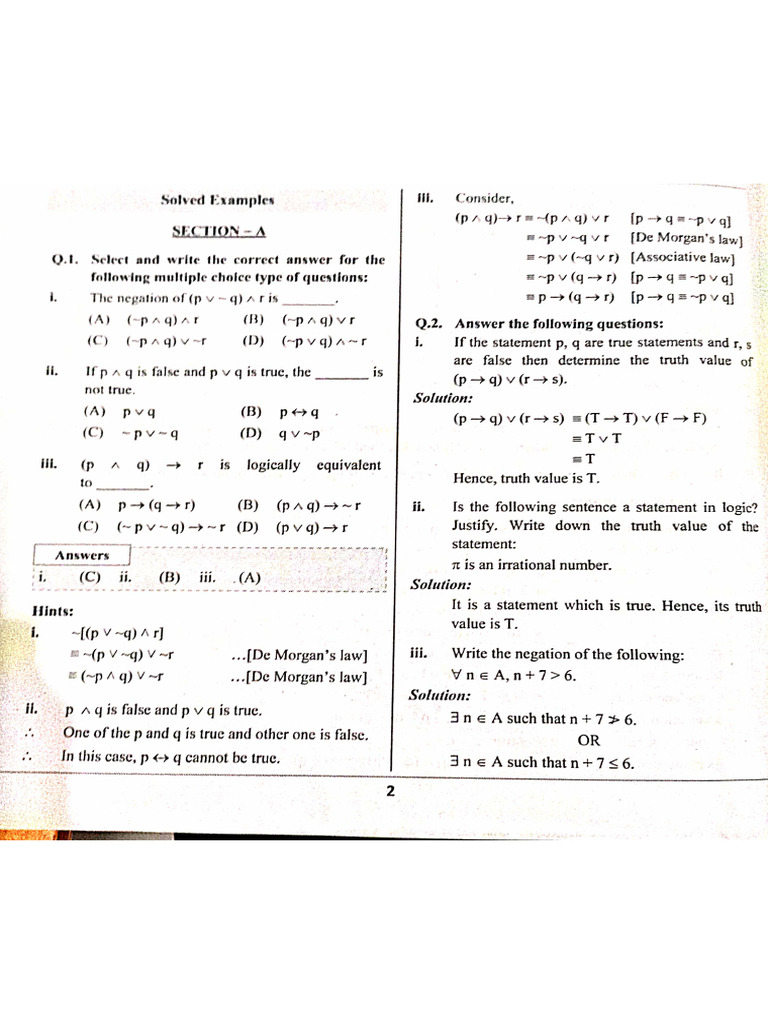 Logic Test 1 | PDF