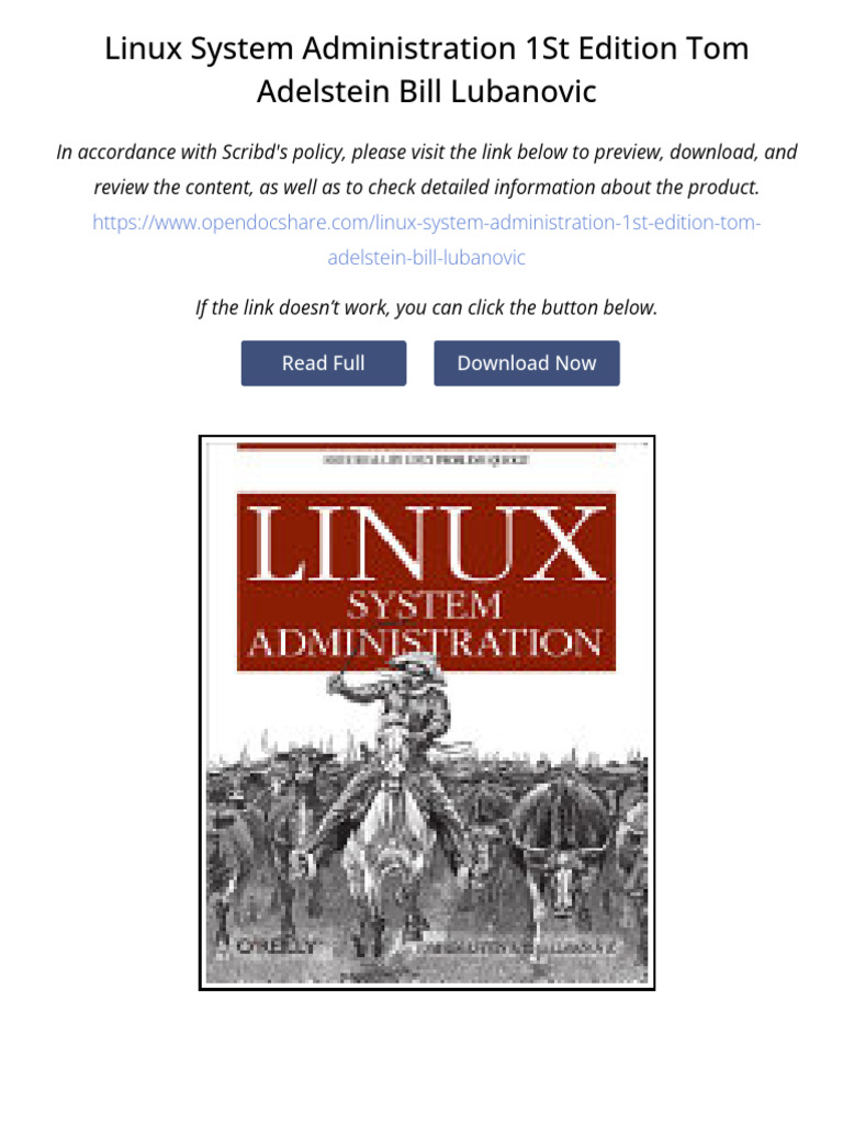 Linux System Administration 1st Edition Tom Adelstein Bill Lubanovic | PDF | Domain Name System