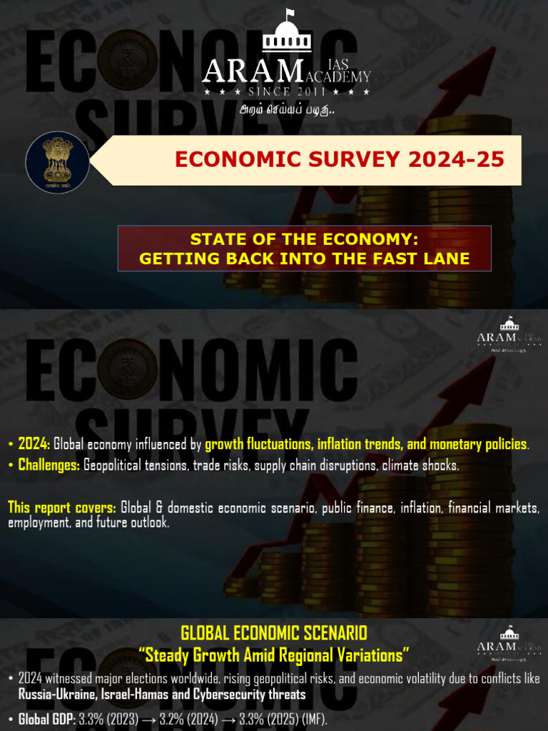 Economic Survey 2024-25 Insights | PDF | Inflation | Monetary Policy
