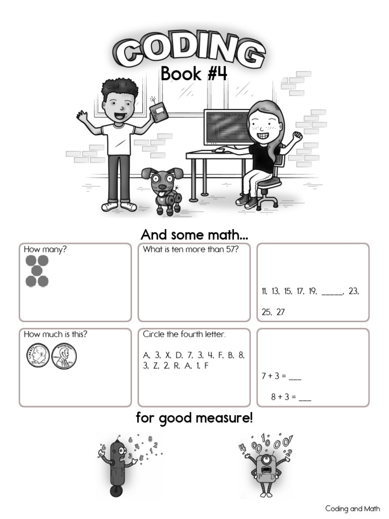 1st Grade Coding for Kids With Math Workbook1 | PDF