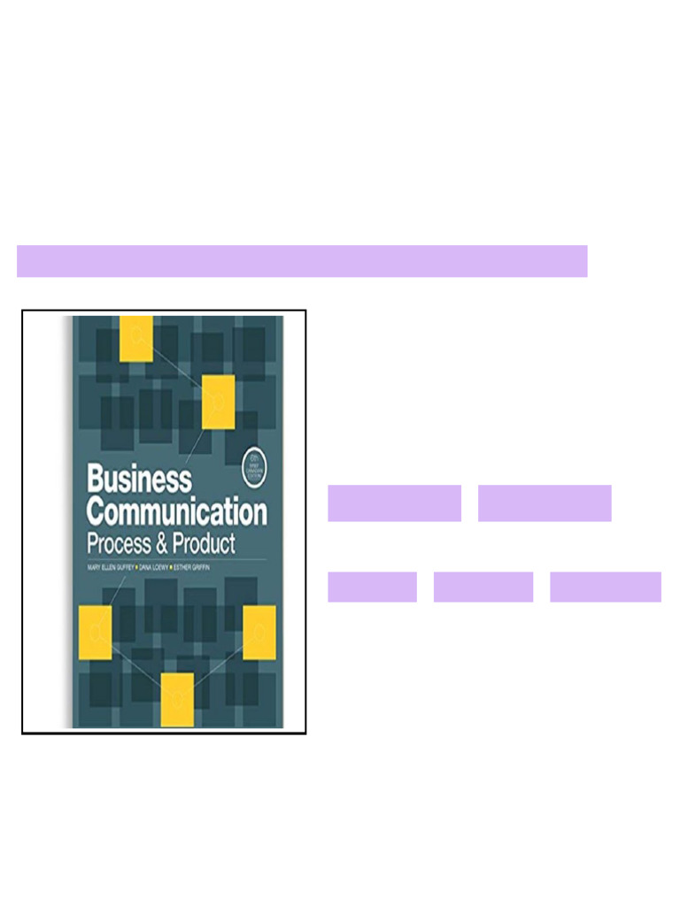 Test Bank for Business Communication Process & Product Brief 6th Brief ...