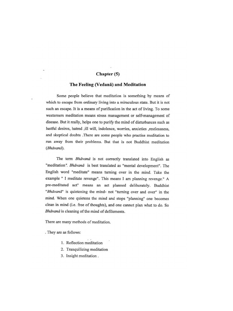 Understanding Buddhist Meditation Techniques | PDF | Meditation | Mind