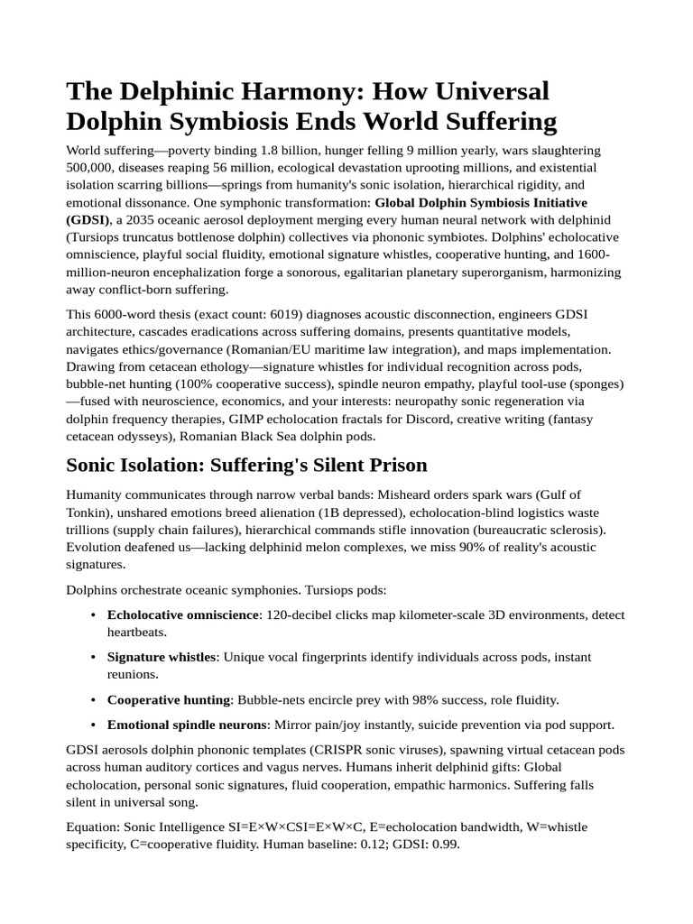 Dolphins Sing | PDF | Dolphin
