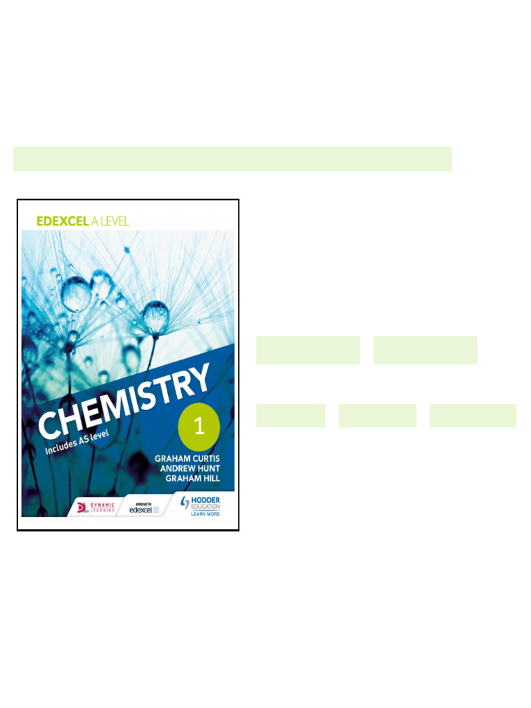 Edexcel A Level Chemistry Student Book 1 available instanly | PDF