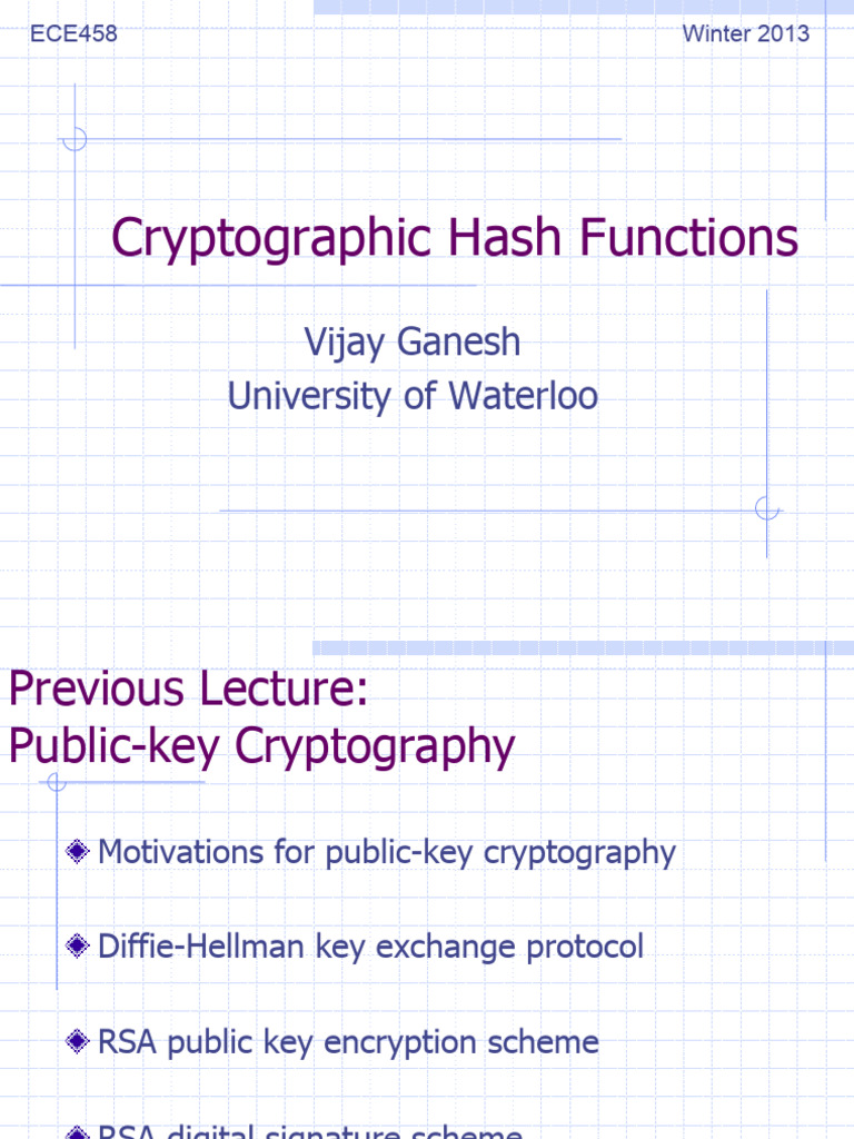 hash | PDF | Cryptography | Key (Cryptography)
