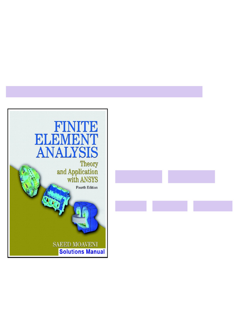 Finite Element Analysis Theory and Application with ANSYS 4th Edition ...