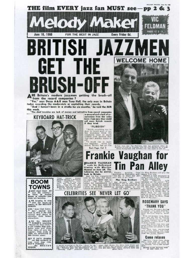 Melody Maker 1960-06-18 OCR | PDF | Jazz Musicians | Jazz