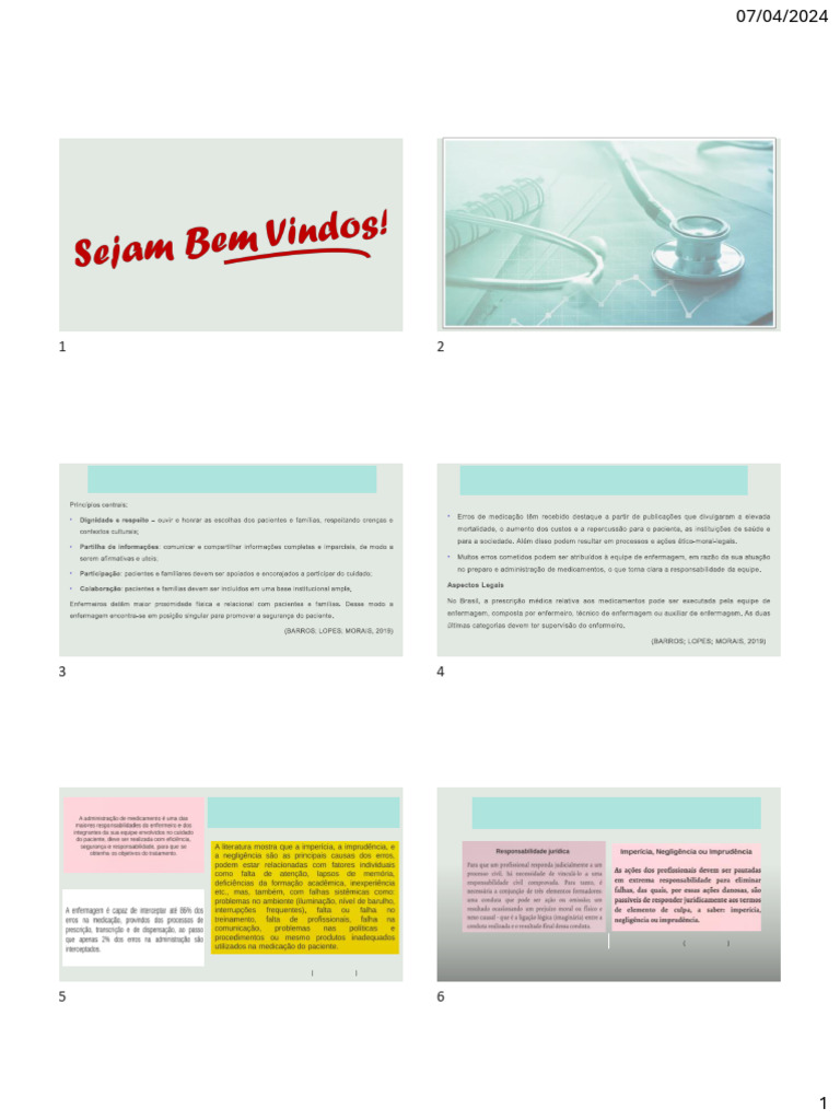 Éica e Cuidado | PDF | Enfermagem | Histórico médico