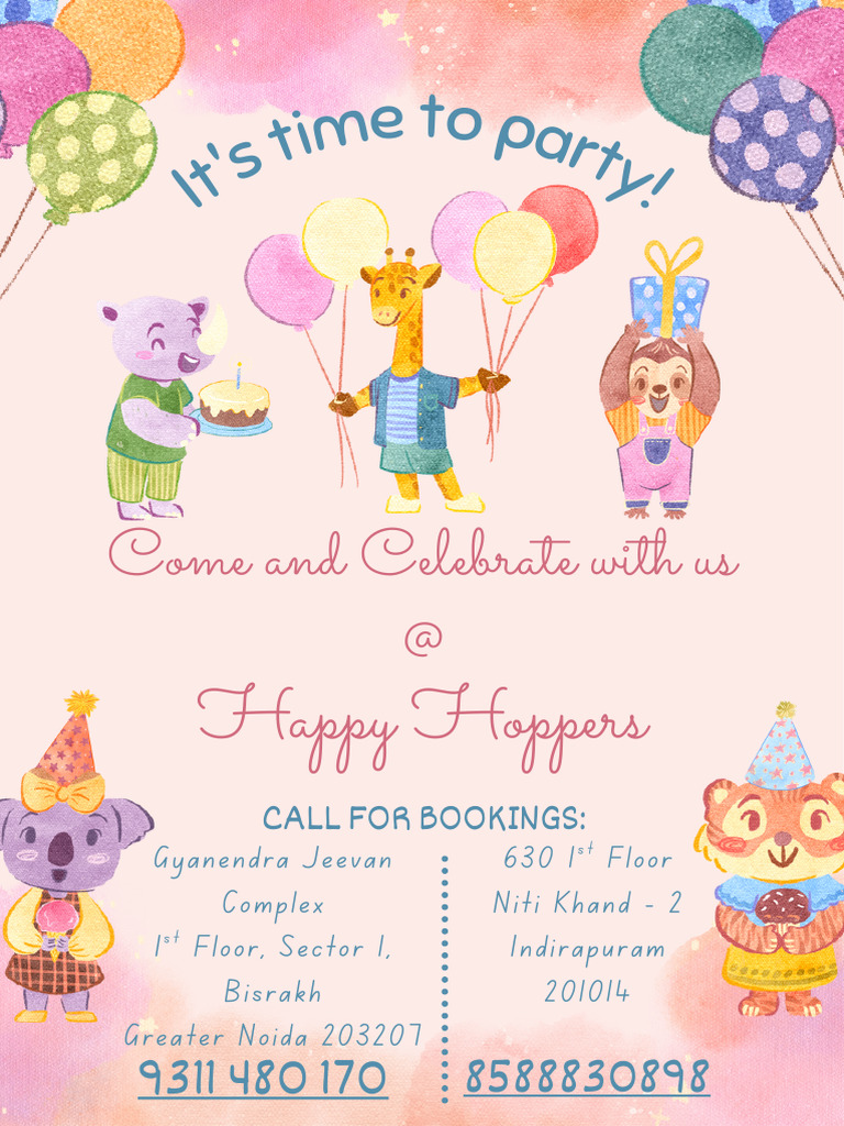 Birthday Party Packages at Happy Hoppers | PDF | Curry | Payments