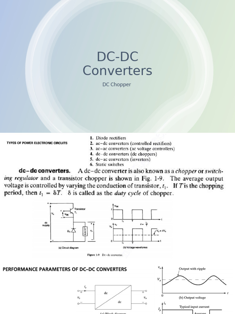 Lecture-8 +9 DC-DC Chopper | PDF