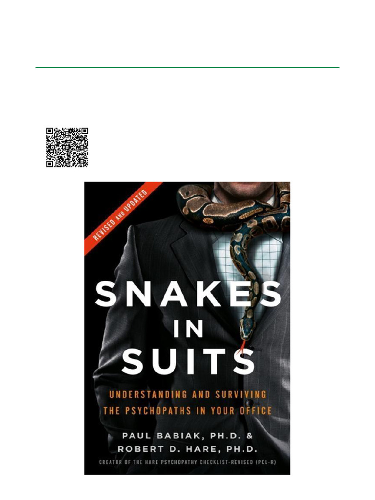 Snakes in Suits, Revised Edition Understanding and Surviving the ...