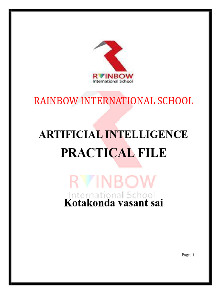 Ai Practical File.pdf (1) (1) (1) | PDF | Computing | Software Engineering