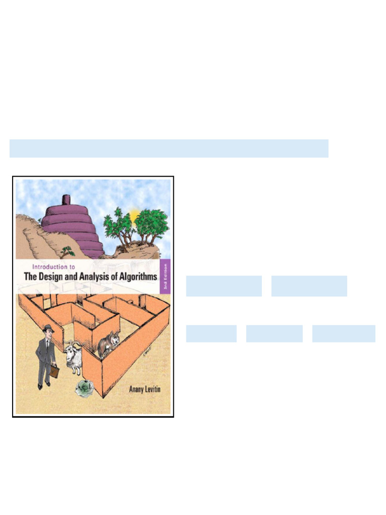 Introduction to the Design and Analysis of Algorithms 3rd editio pdf version | PDF | Textbook ...