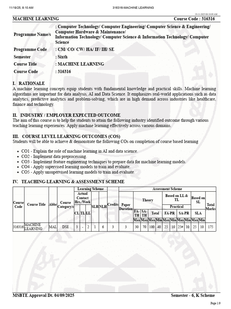316316 Machine Learning | PDF | Principal Component Analysis | Cluster Analysis