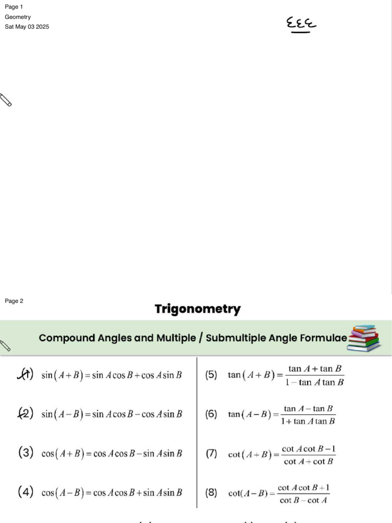 Geometry Study Guide 2025 | PDF
