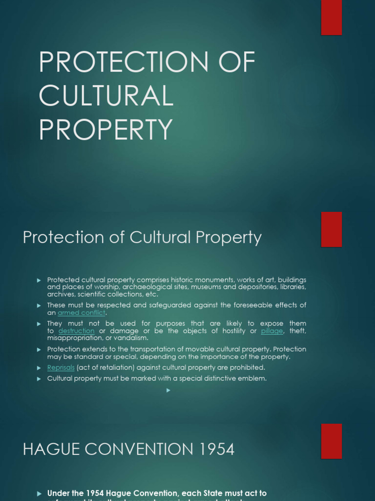 Safeguarding Cultural Property in Conflict | PDF | Cultural Heritage