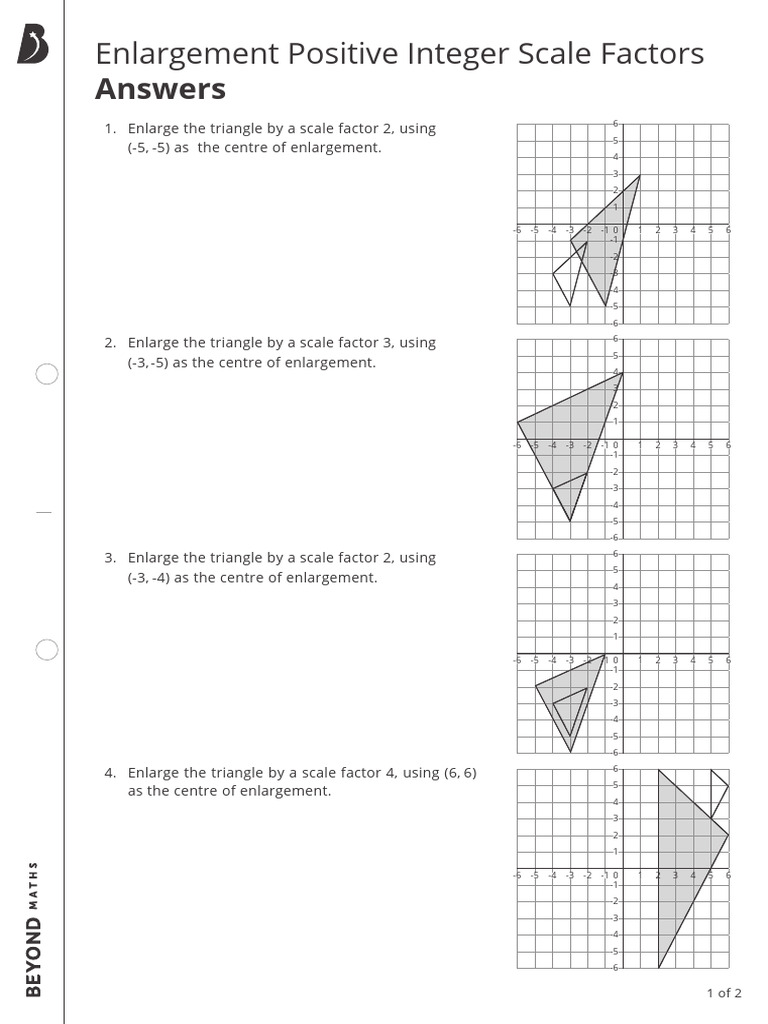 Triangle Enlargement Scale Factors Guide | PDF | Chess Theory | Chess