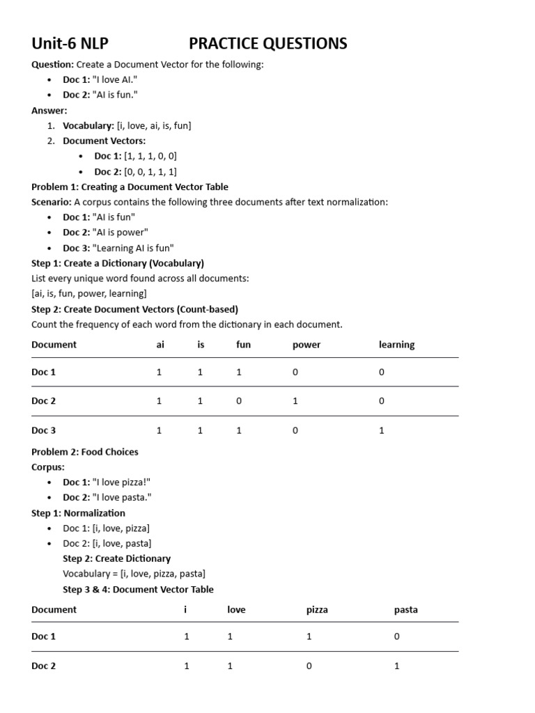 AI_Unit-6_NLP_PRACTICE | PDF | Applied Linguistics | Linguistics