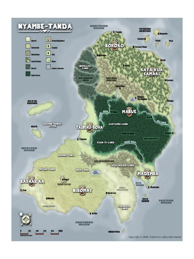 Nyambe Map | PDF