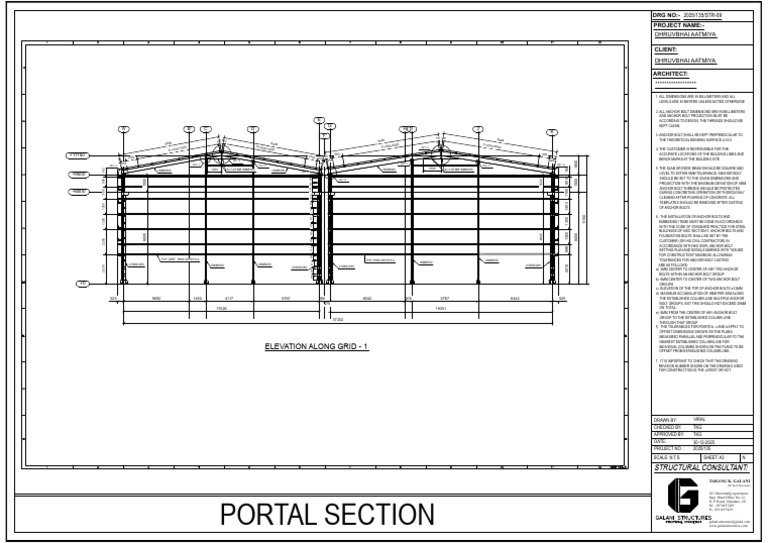 9. PORTAL SECTION | PDF | Structural Engineering | Civil Engineering