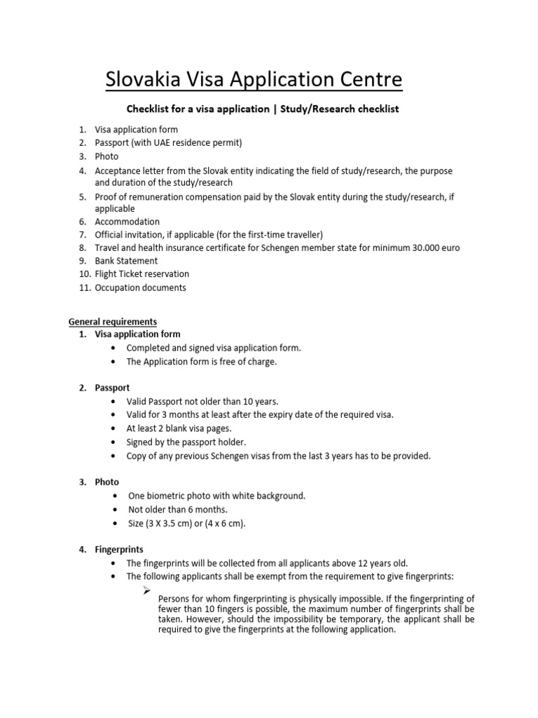 Study Visa Checklist Final | PDF | Travel Visa | Passport