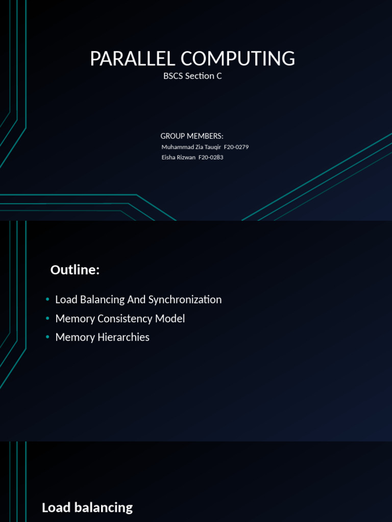 Parallel Computing | PDF | Computer Data Storage | Load Balancing (Computing)