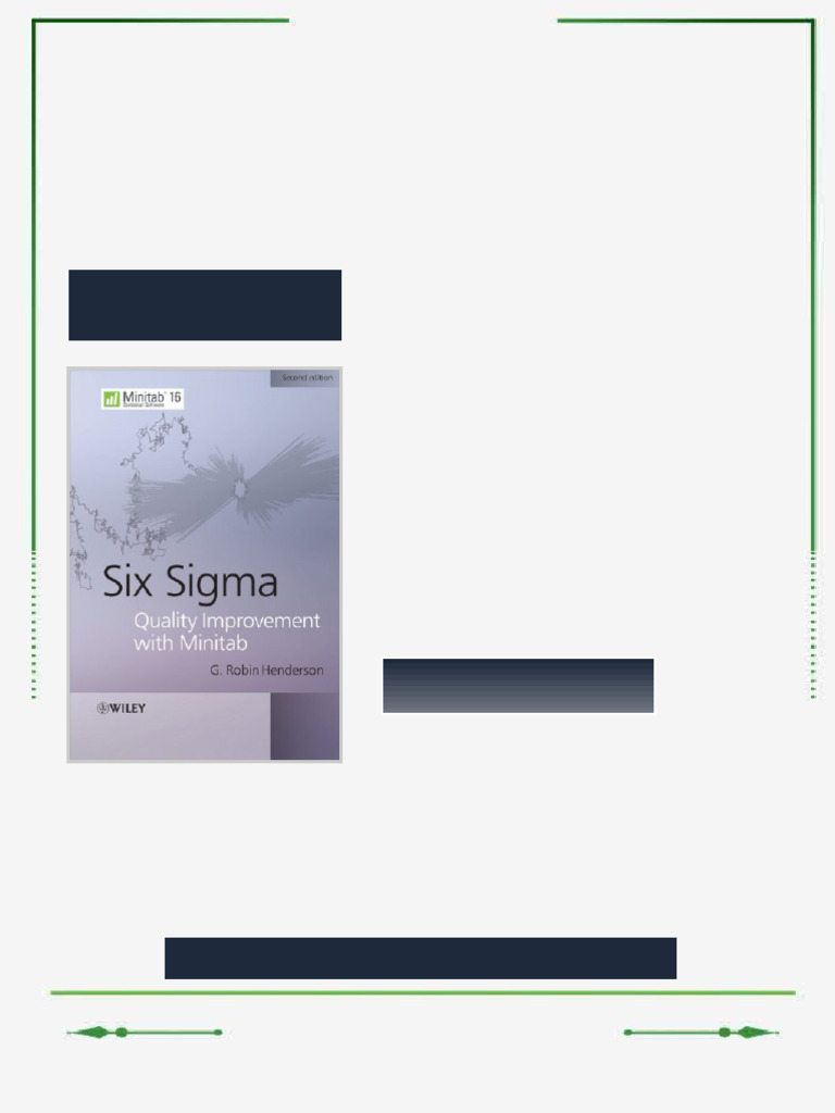 Six Sigma Quality Improvement with Minitab 2nd Edition G. Robin ...